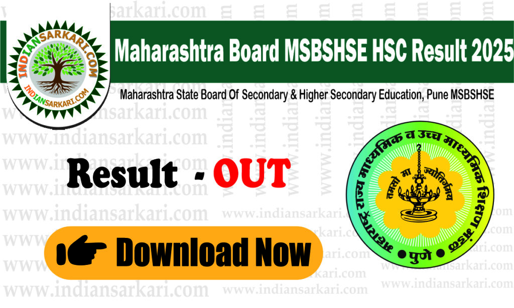 Maharashtra Board MSBSHSE HSC Result 2025
